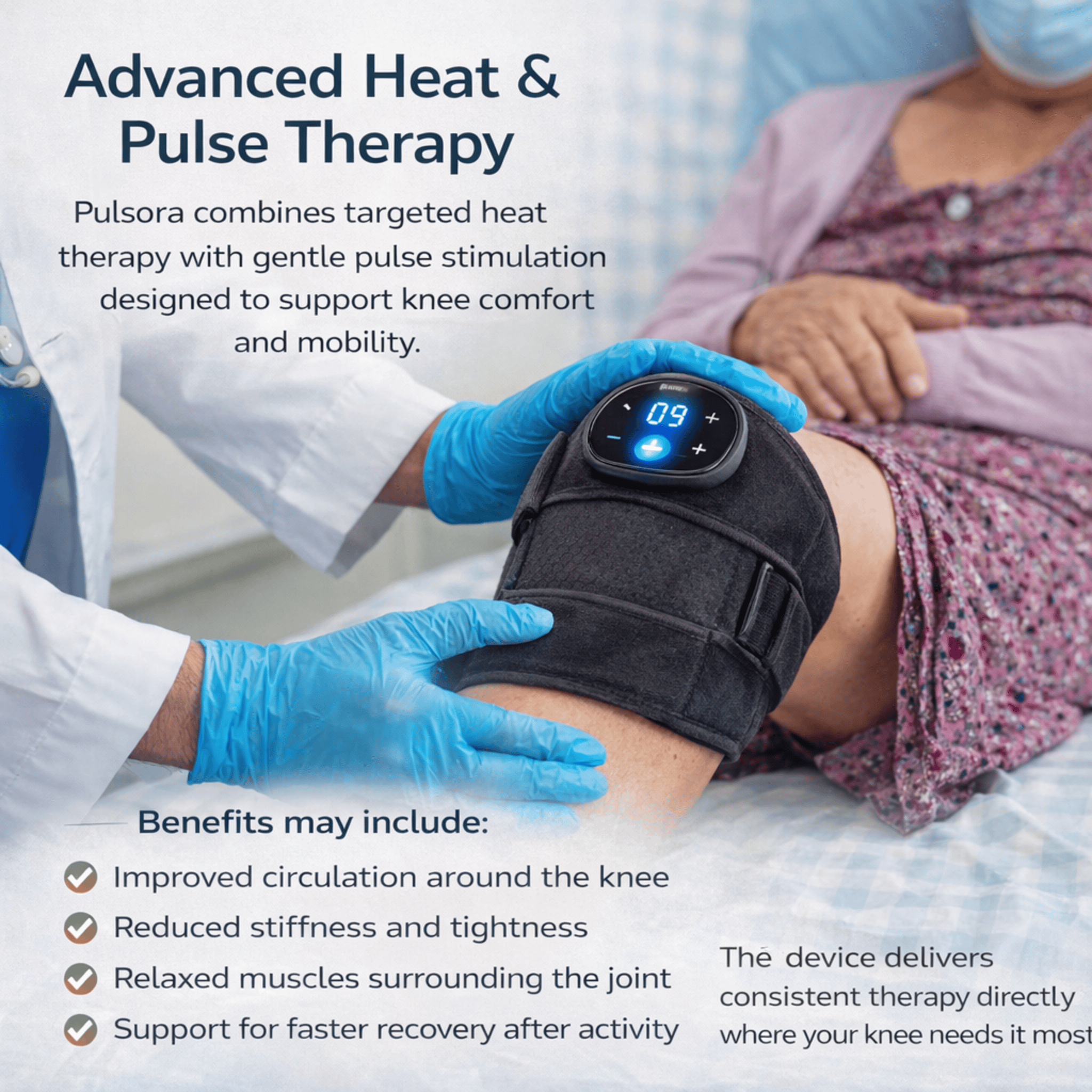 Pulsora | Smart Knee Pain Relief at Home